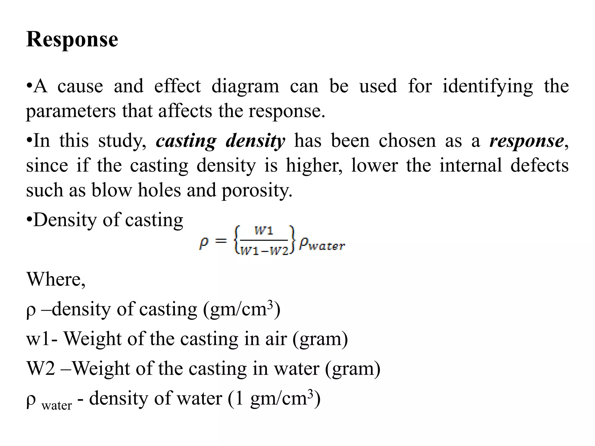 Blow Hole Defect Analysis in Die Casting | PPTX