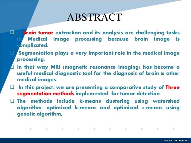 Ppt On Brain Tumor Detection In Mri Images Based On Image Segmentati…