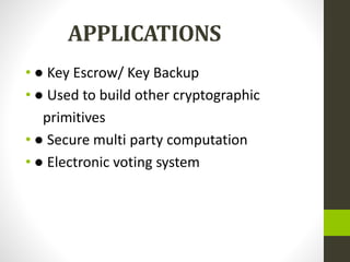 Image secret sharing using Shamir's Algorithm | PPTX