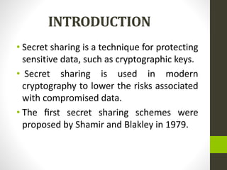 Image secret sharing using Shamir's Algorithm | PPTX