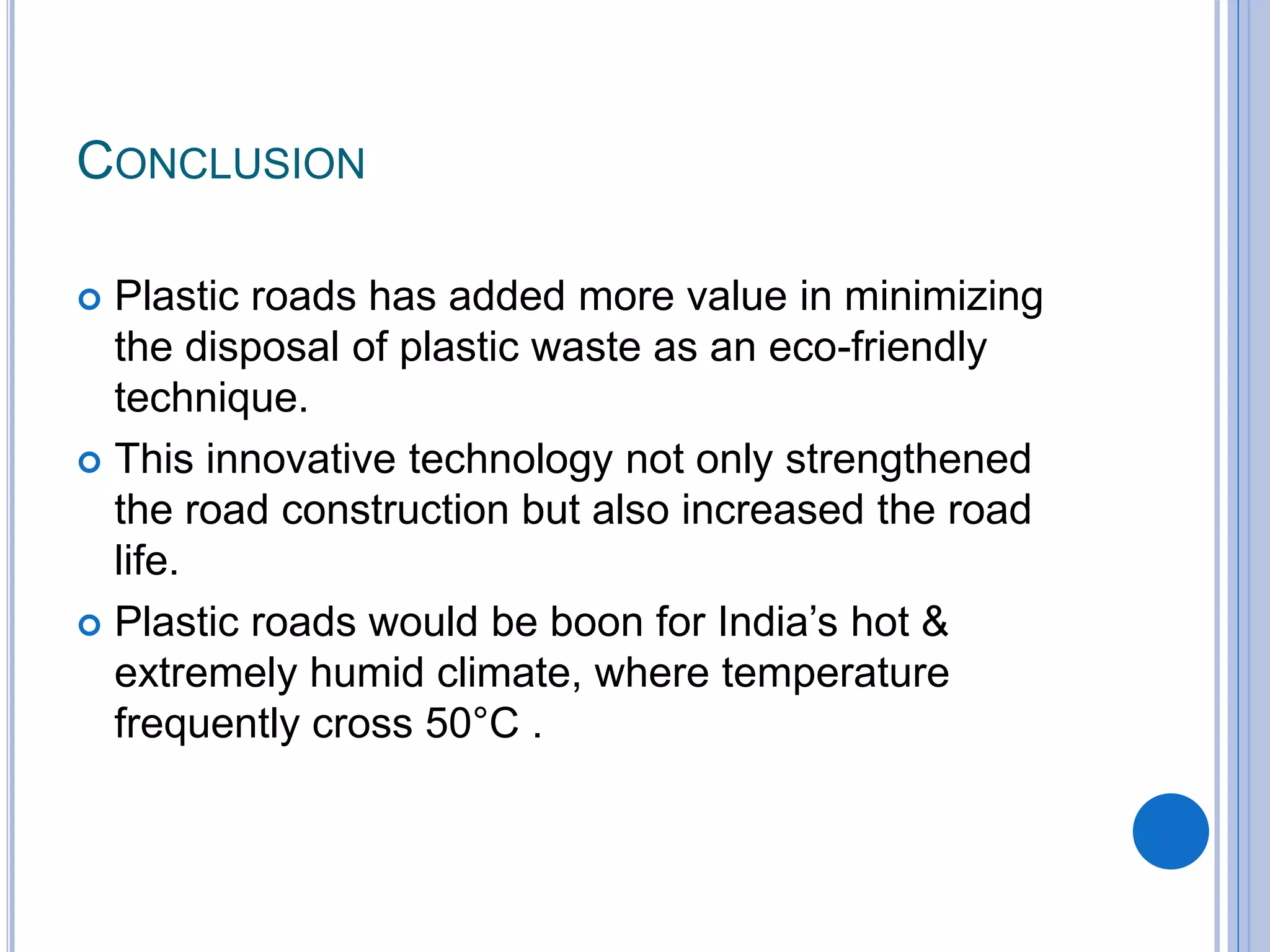 Utilization of Plastic Waste in Flexible Pavements Final | PPTX