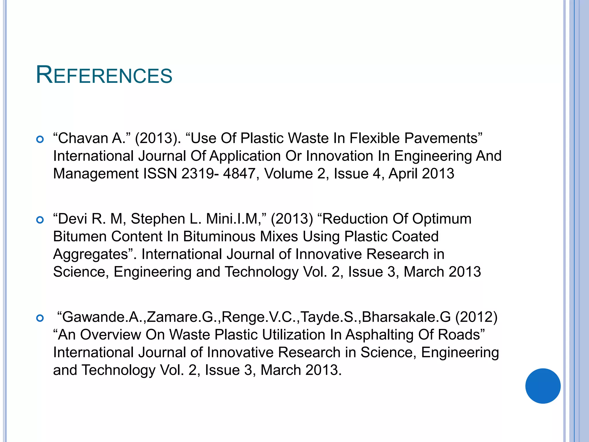 Utilization of Plastic Waste in Flexible Pavements Final | PPTX