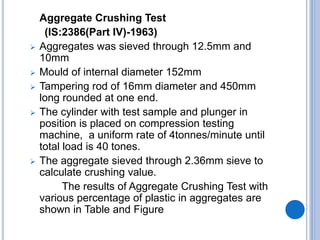 Utilization of Plastic Waste in Flexible Pavements Final | PPTX