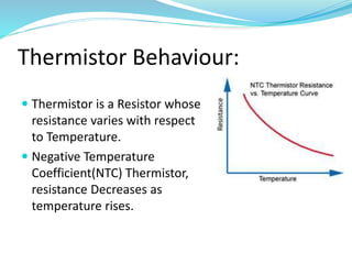 Temperature Controlled DC fan using Thermistor | PPTX