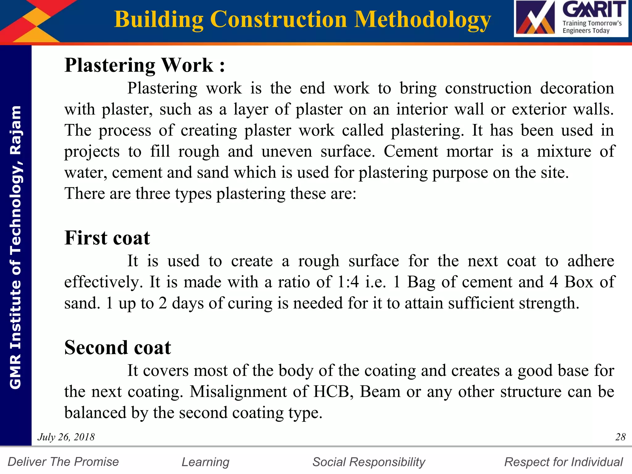 full details about building construction & process | PPT