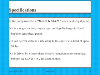 Study on Fault Diagnosis of a Centrifugal Pump Using Vibration SIgnals | PPTX | Computer ...