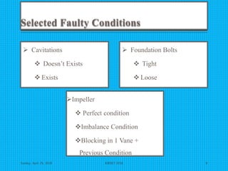 Study on Fault Diagnosis of a Centrifugal Pump Using Vibration SIgnals | PPTX | Computer ...