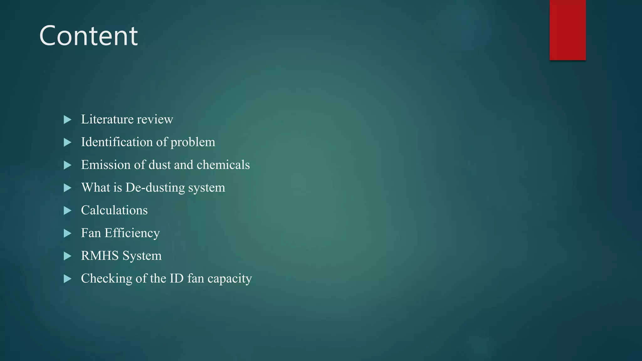 De-Dusting System. | PPTX