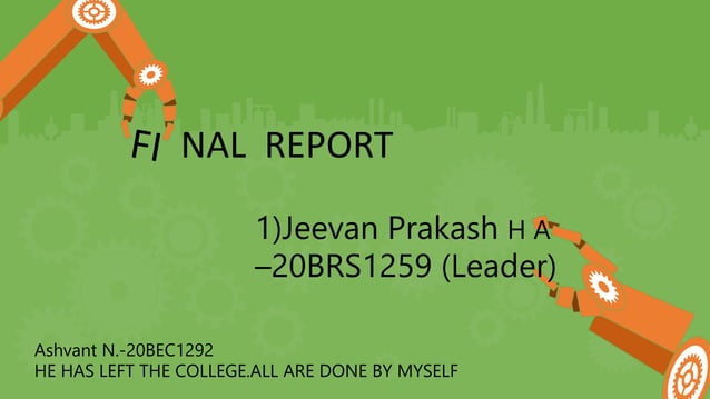 OBSTACLE AVOIDACE ROBOT USING ARDUINO UNO AND ULTRASONIC SENSOR | PDF ...