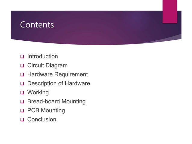 Automatic street light using ldr | PPTX | Computer Networking | Computing