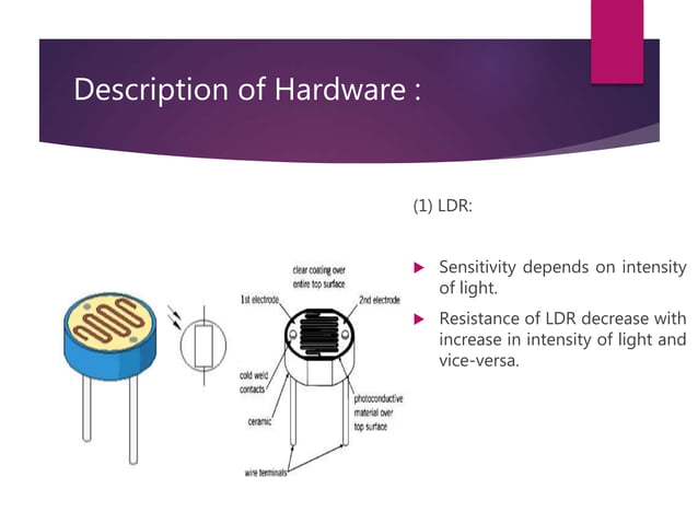 Automatic street light using ldr | PPTX | Computer Networking | Computing