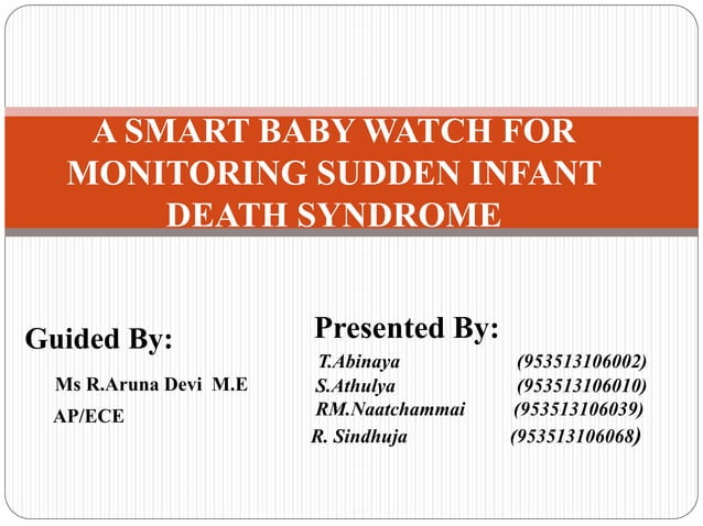 sudden infant death syndrome(SIDS) monitoring | PPT