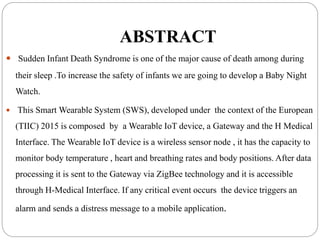 sudden infant death syndrome(SIDS) monitoring | PPTX