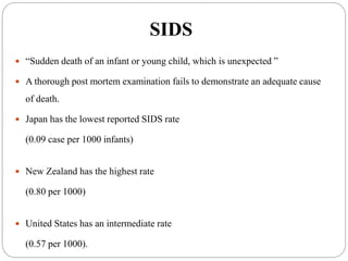 sudden infant death syndrome(SIDS) monitoring | PPTX