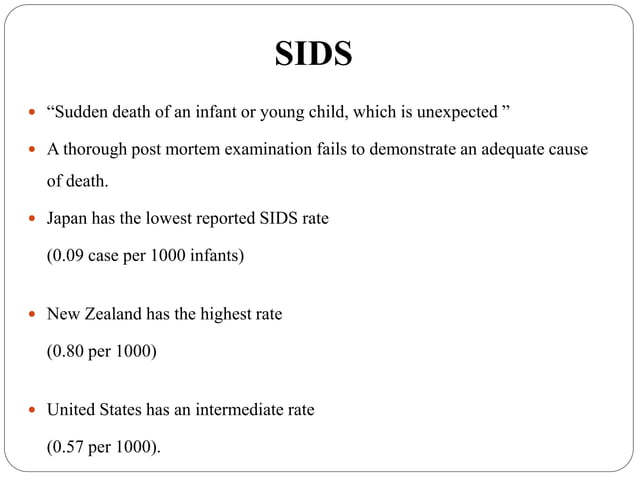 sudden infant death syndrome(SIDS) monitoring | PPT