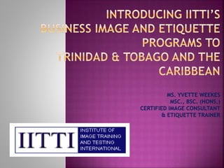Introducing IITTI Corporate Image Management Certification | PPT