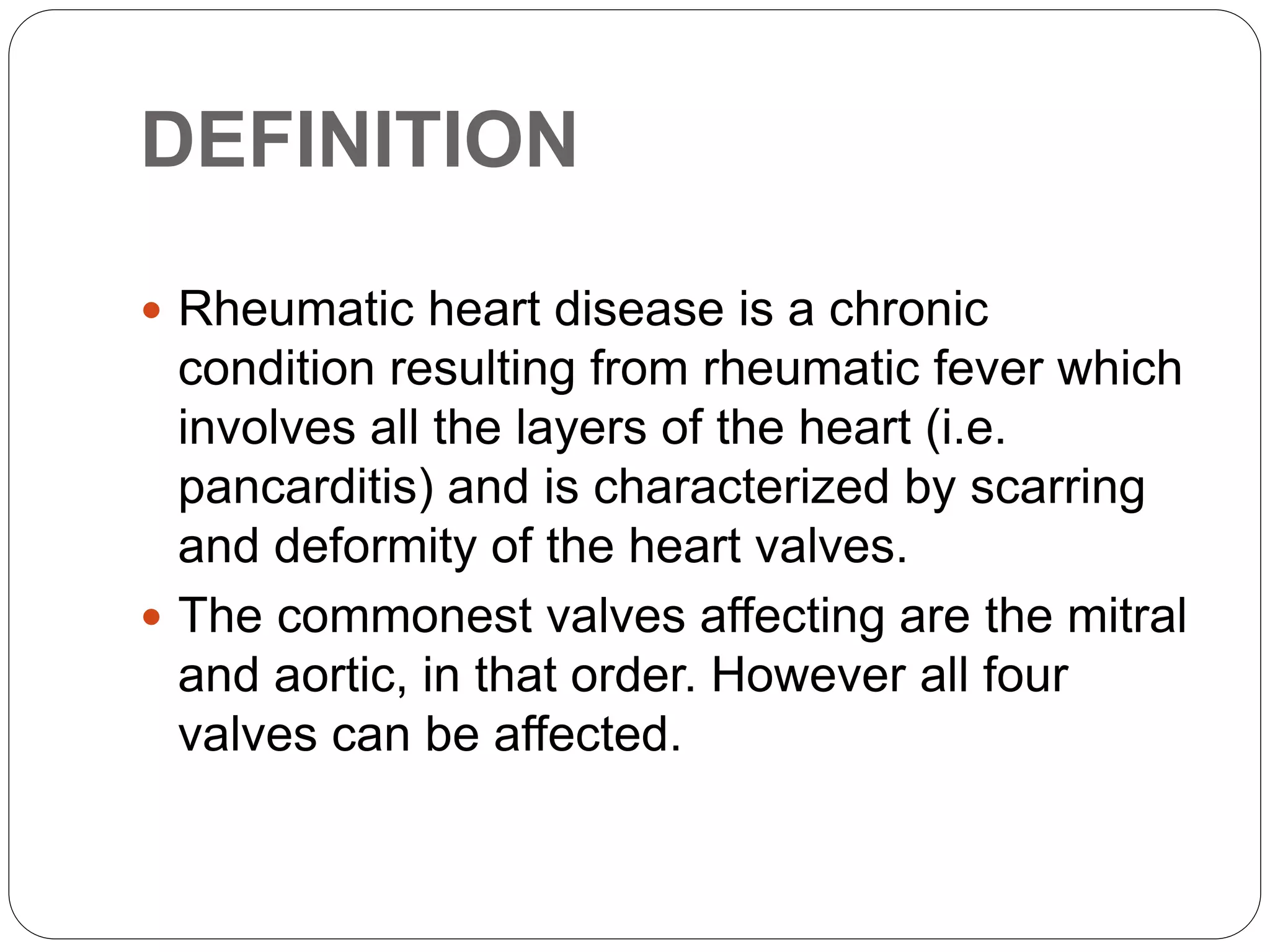 Rheumatic Heart Disease | PPTX