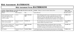 Final risk assessment | DOCX