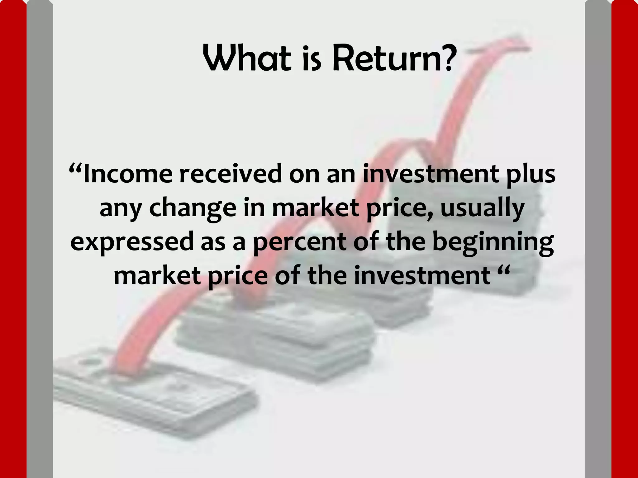 Risk and Return | PPTX