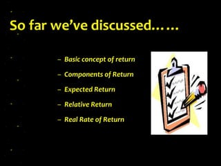 Risk and Return | PPTX