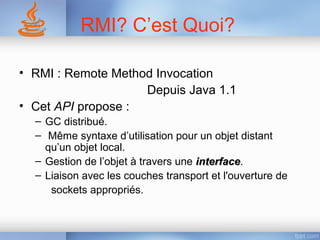 Présentation de RMI Java | PPT