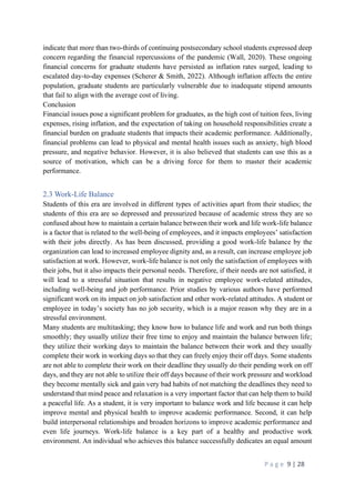 Mental Health Issues of Graduate Students | PDF
