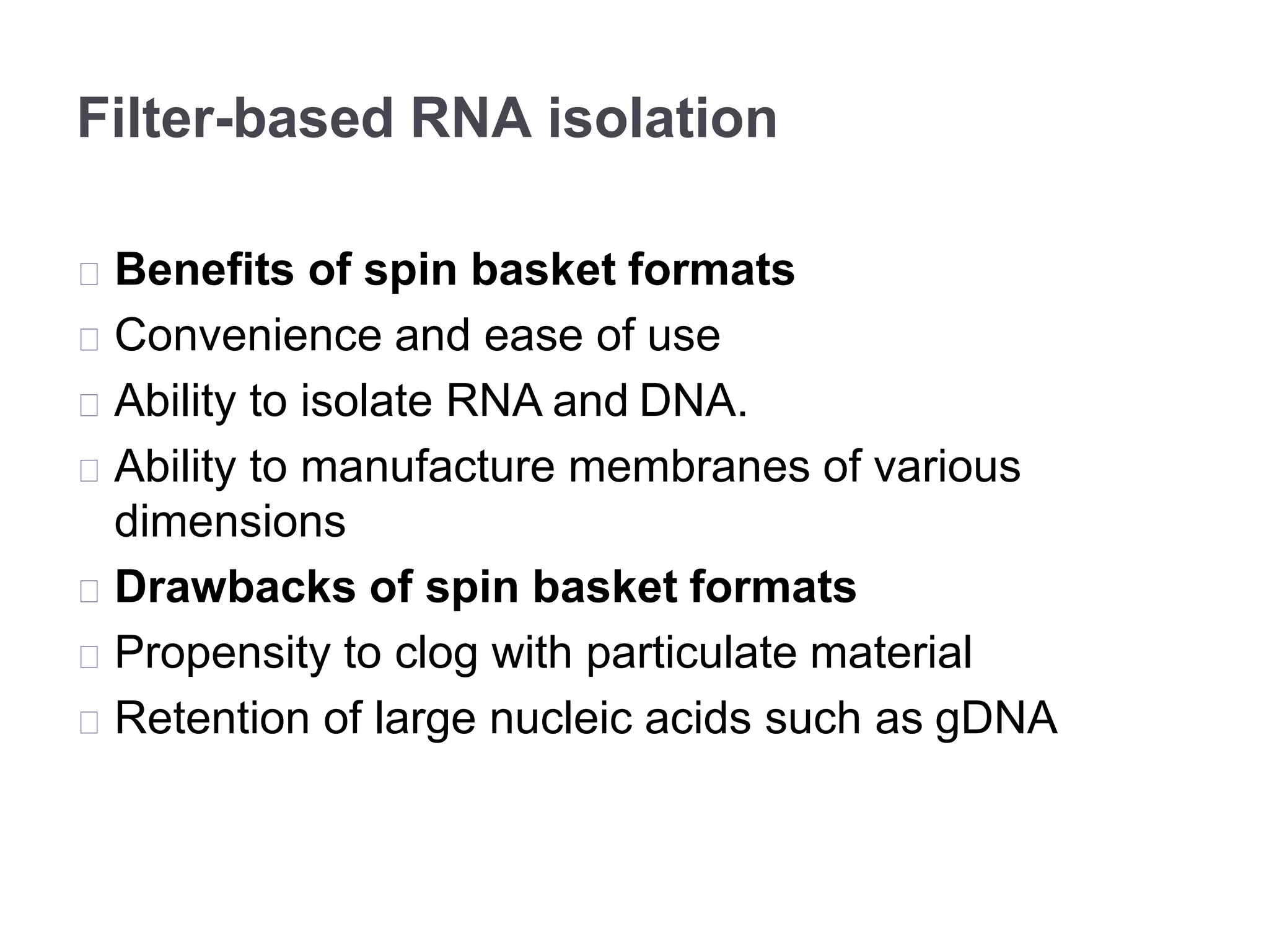 RNA isolation methods | PPTX