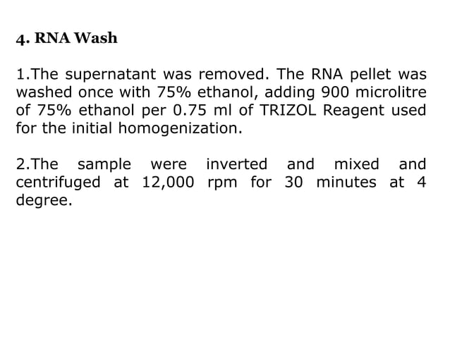 RNA isolation methods | PPTX
