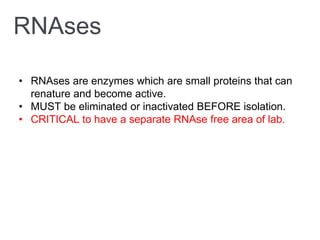 RNA isolation methods | PPTX