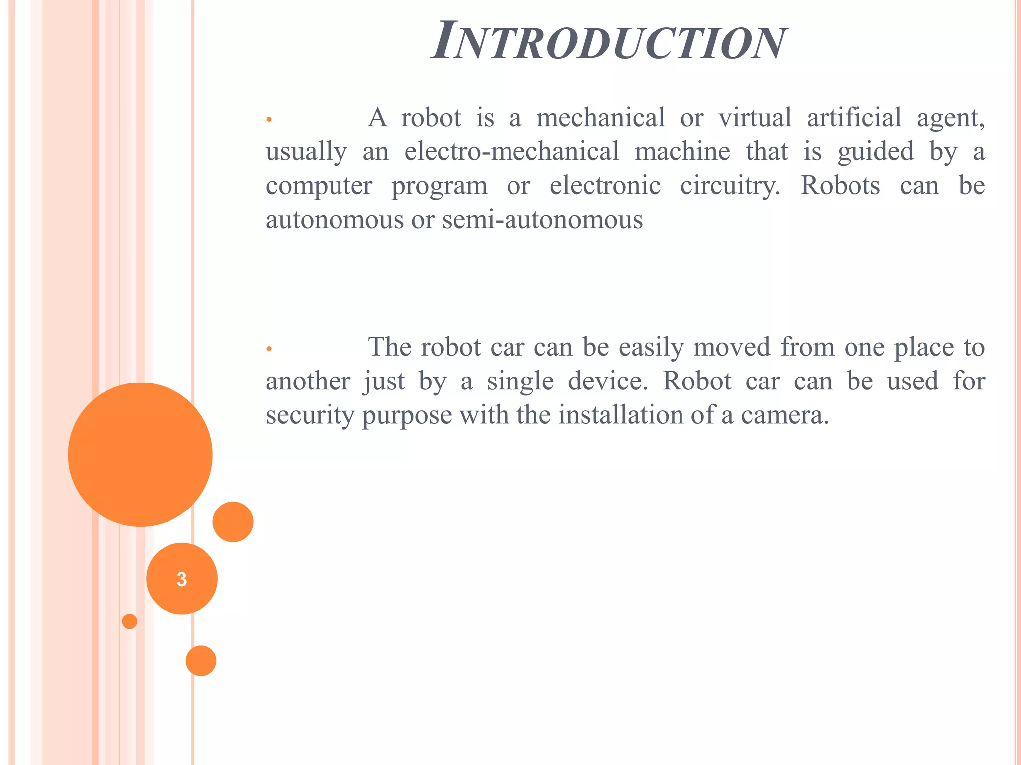 Robot controlled car using Wireless Module | PPTX | Operating Systems | Computer Software and ...
