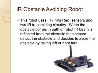 Obstacle Detctor Robot | PPTX