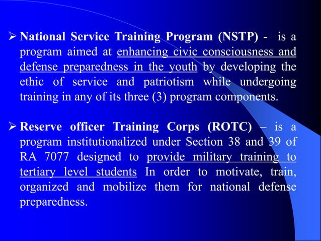 FINAL ROTC ORIENTATION 1204 CDC.pptx | Vocational Training | Careers