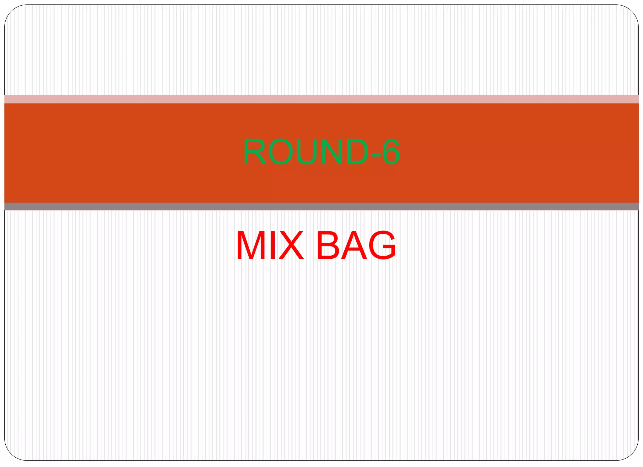 Final round 6 | PPT