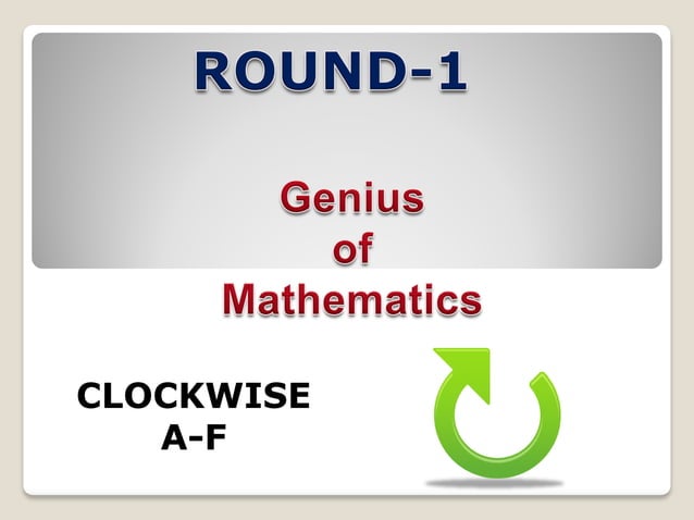 Math Quiz Final round with answer | PDF