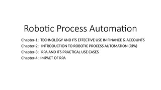 Robotic process automation (RPA) is a form of business process automation | PPT