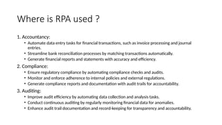 Robotic process automation (RPA) is a form of business process ...
