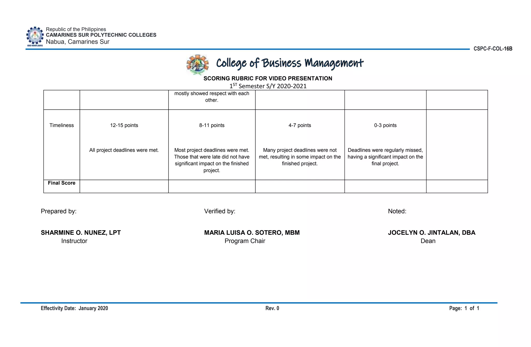 Final Rubric Macro Docx