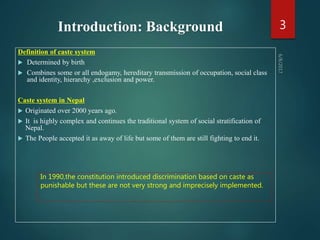Caste System Nepal presentation | PPTX