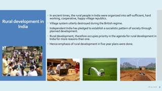 National Five year plans for rural development | PPTX