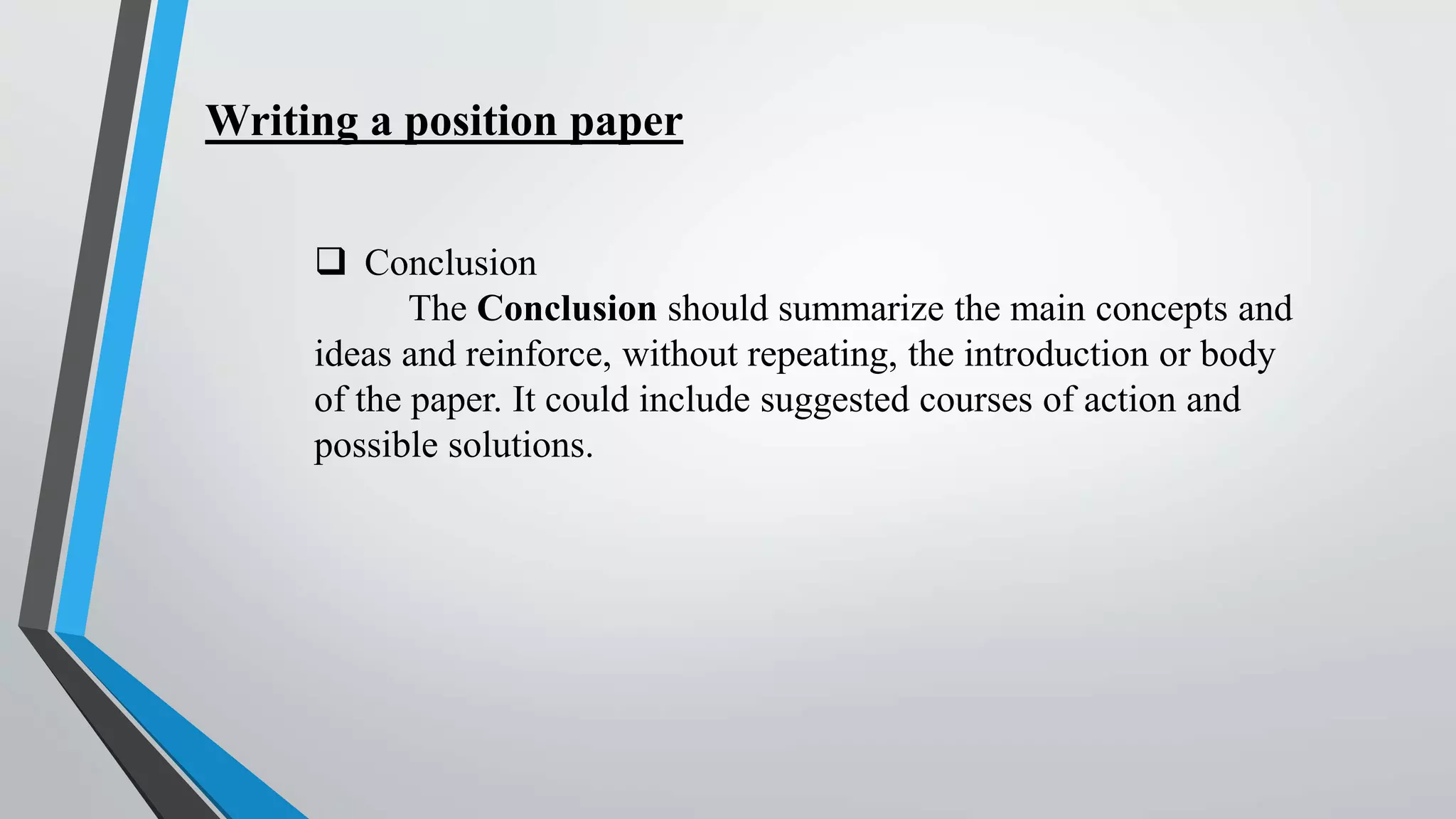 position paper | PPTX