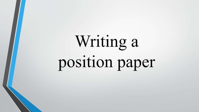 position paper