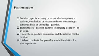 position paper | PPTX