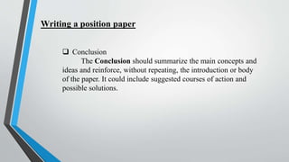 position paper | PPTX