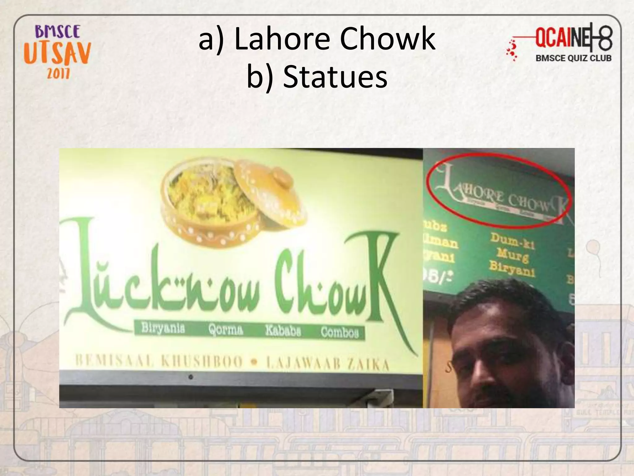 India Quiz - BMSCE UTSAV 2017 Finals | PPT