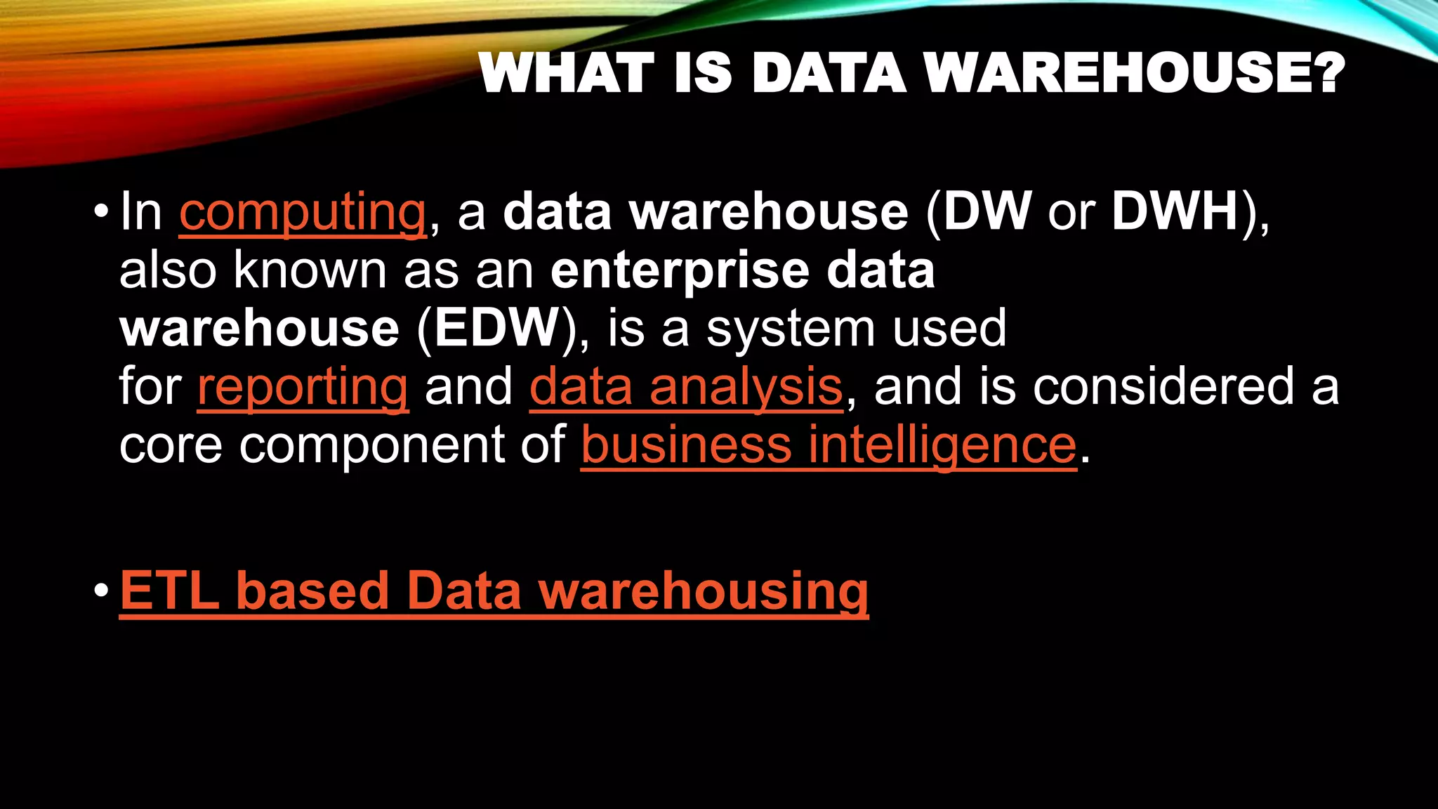 Data Warehouse | PDF