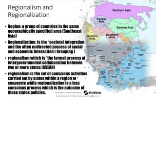asian regionalism and the different organization in asia | PPT