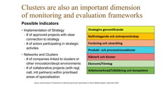 Smart Specialization and Cluster development in Sweden Experiences from ...
