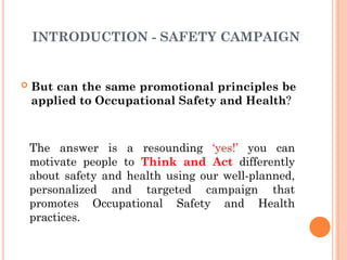 final safety campaign presentation for near miss reporting | PPTX
