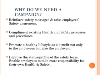 final safety campaign presentation for near miss reporting | PPTX