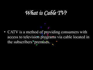 satellite and cable television | PPTX